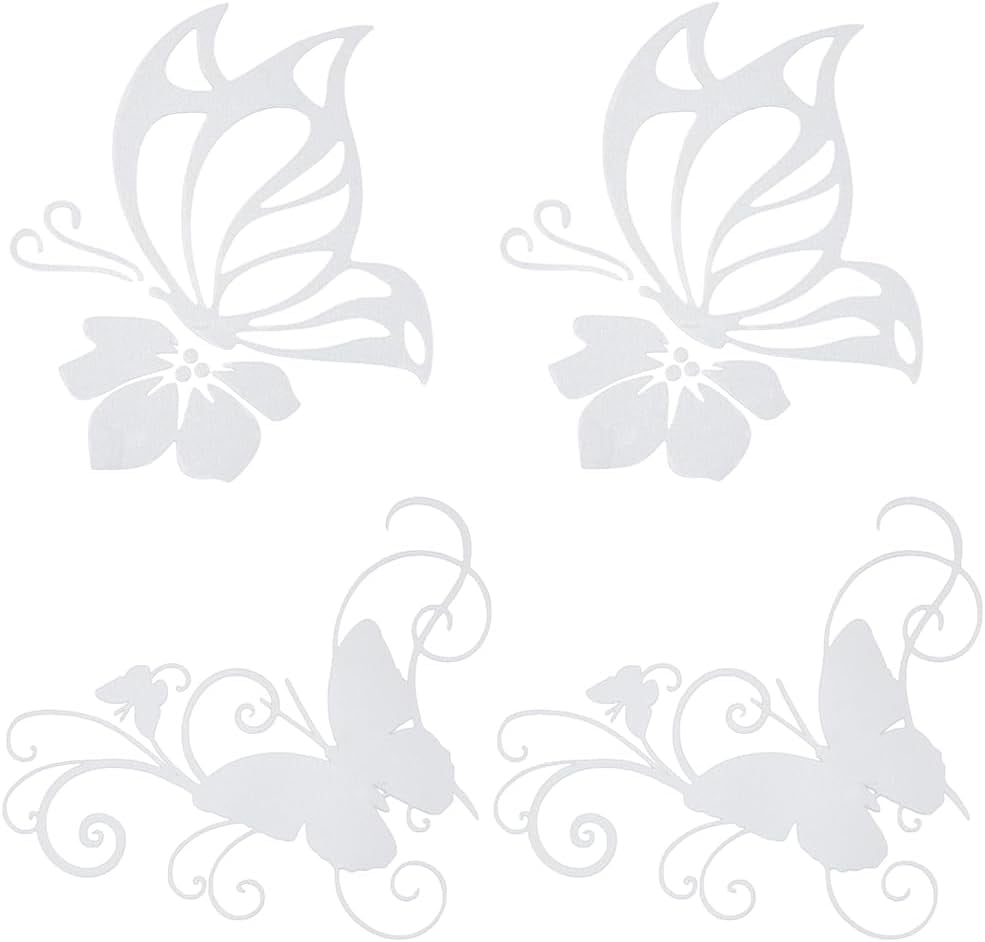 1Set 4 Sheets 2 Styles Car Decal PET Waterproof Sticker Outdoor Bumper ...