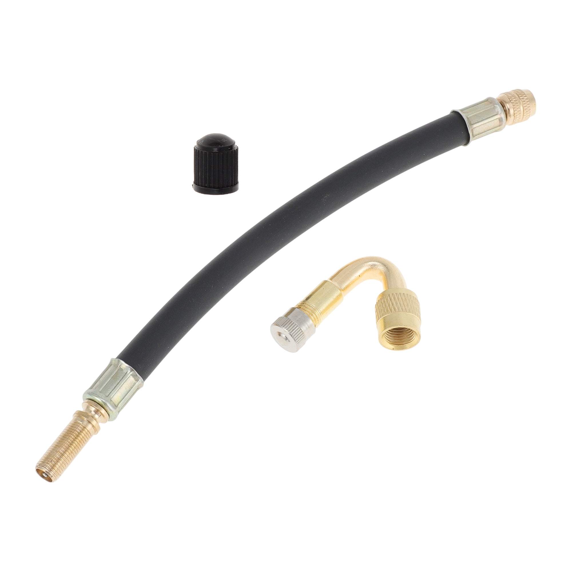 1Set 45 Degree Copper Tire Valve Extension with Flexible Plastic 210mm ...