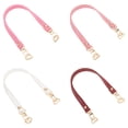 1Set 4Pcs 4 Colors PU Leather Bag Straps with Zinc Alloy Swivel Clasp ...