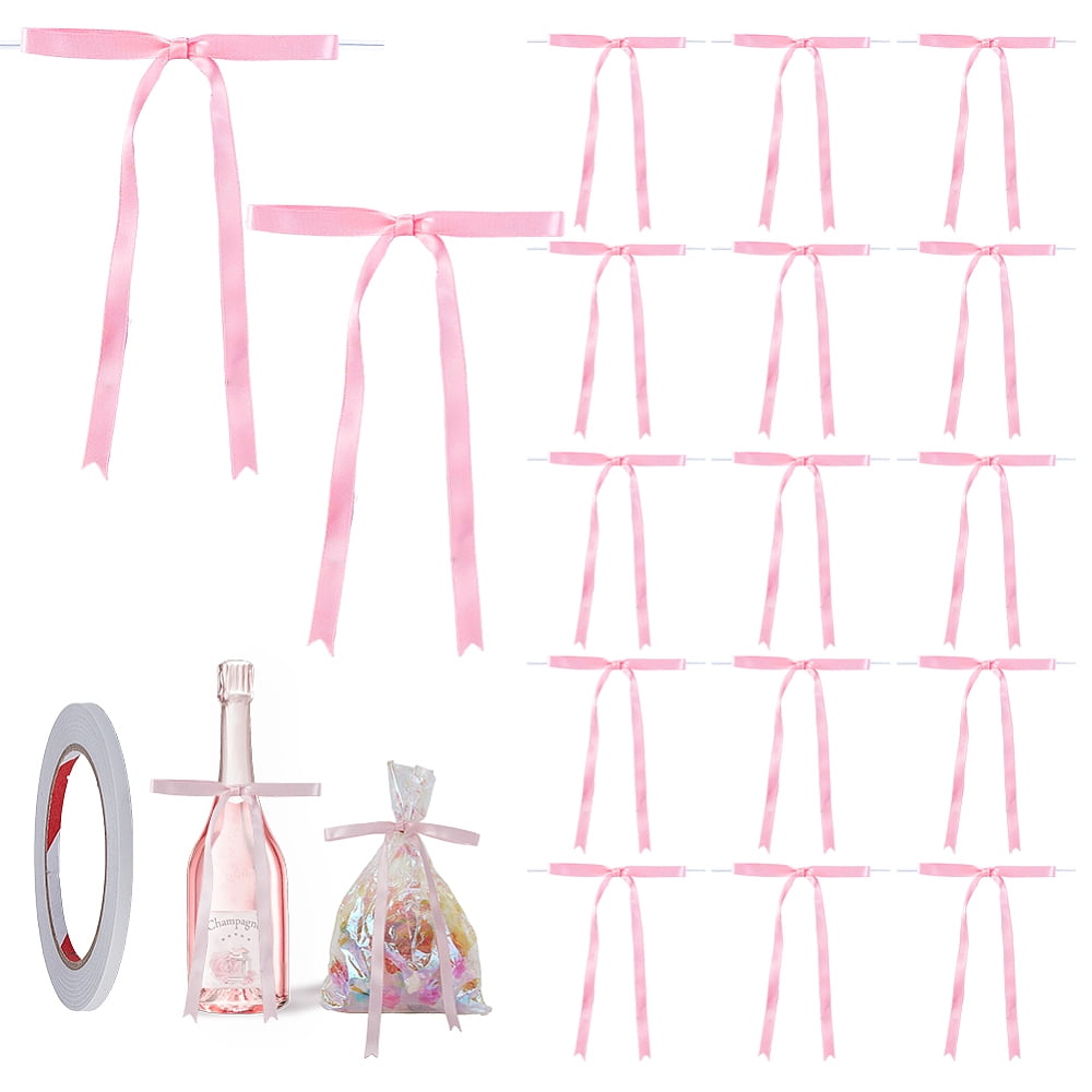 1Set 50Pcs Bowknot Polyester Ornament Accessories Bowknot with 1Roll ...