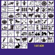 HeroNeo 8 Pack Painting Stencils Cute Flower Birds Branch Drawing ...