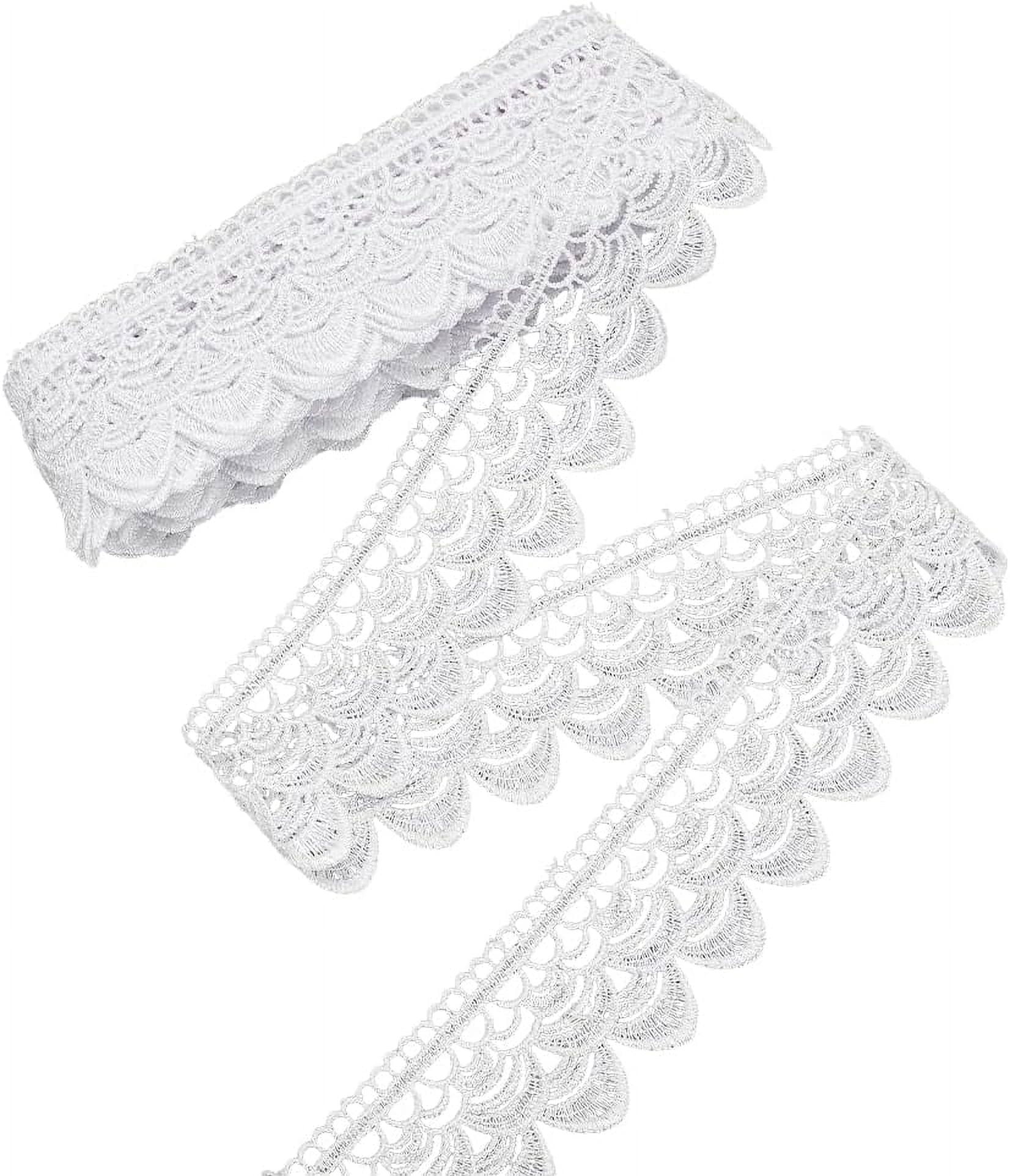 1Set 7.5 Yards Polyester Wavy Embroidery Lace Trim for Garment ...
