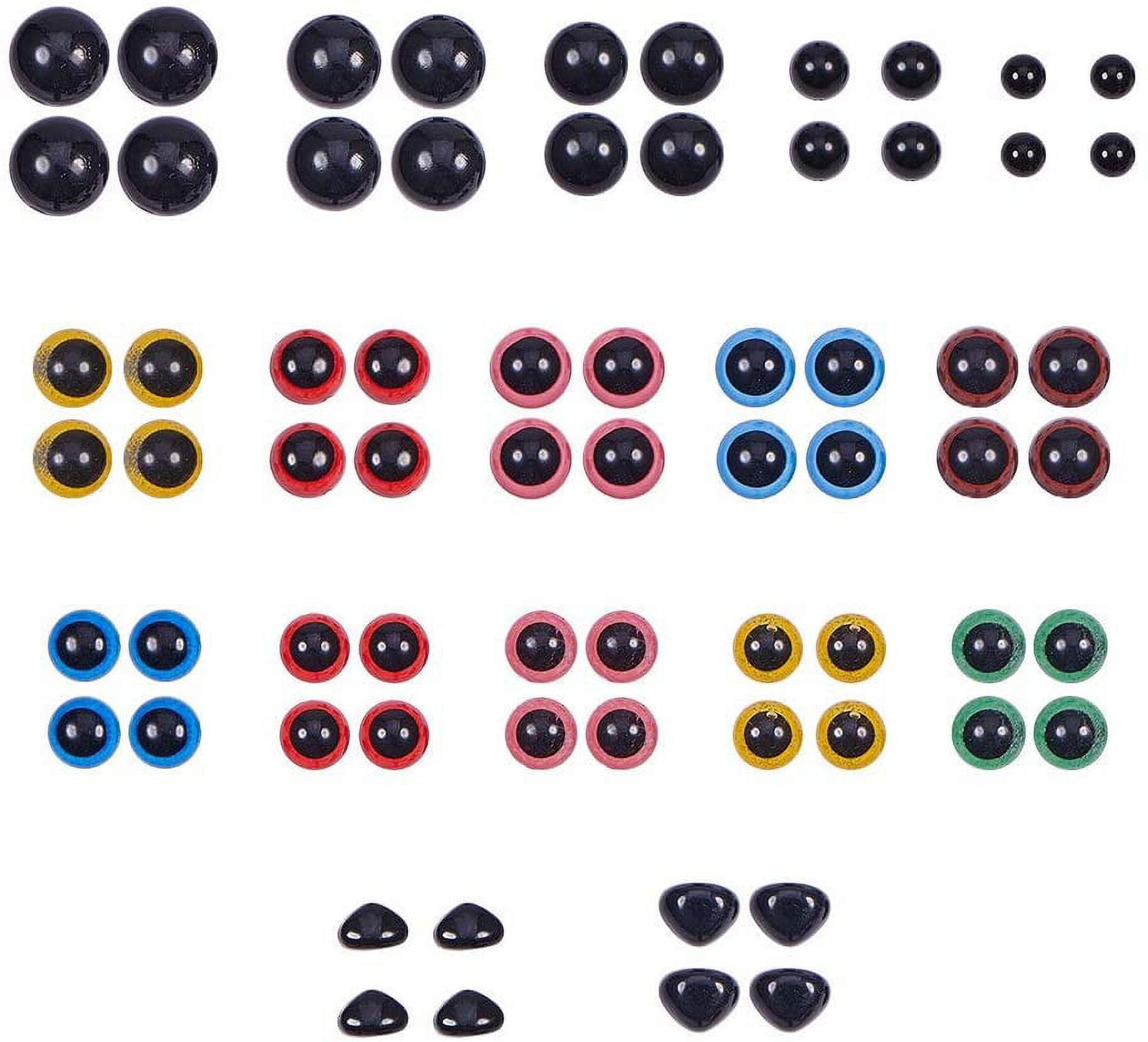 1Set 8-18mm 360pcs 6 Assorted Color Safety Eyes Craft Eyes with Washers ...