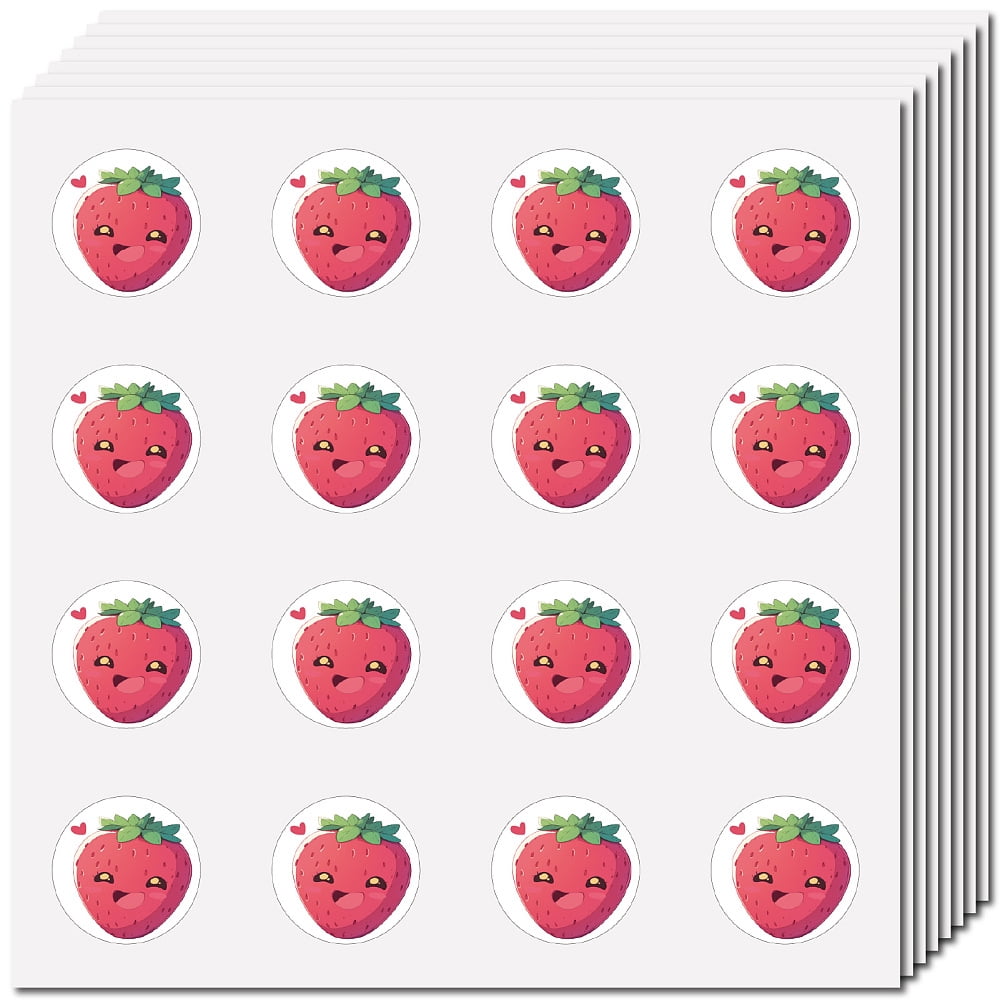 1Set 8Pcs Plastic Waterproof Self-Adhesive Picture Stickers Round Dot ...
