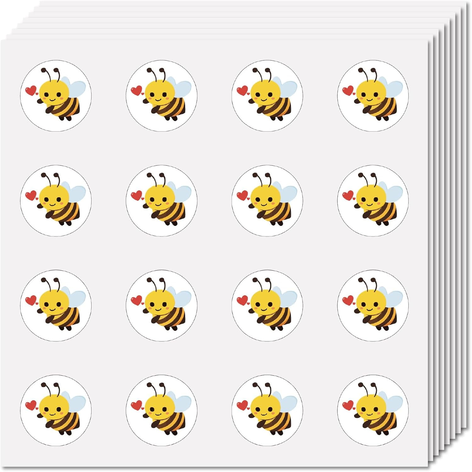 1Set 8Pcs Plastic Waterproof Self-Adhesive Picture Stickers Round Dot ...