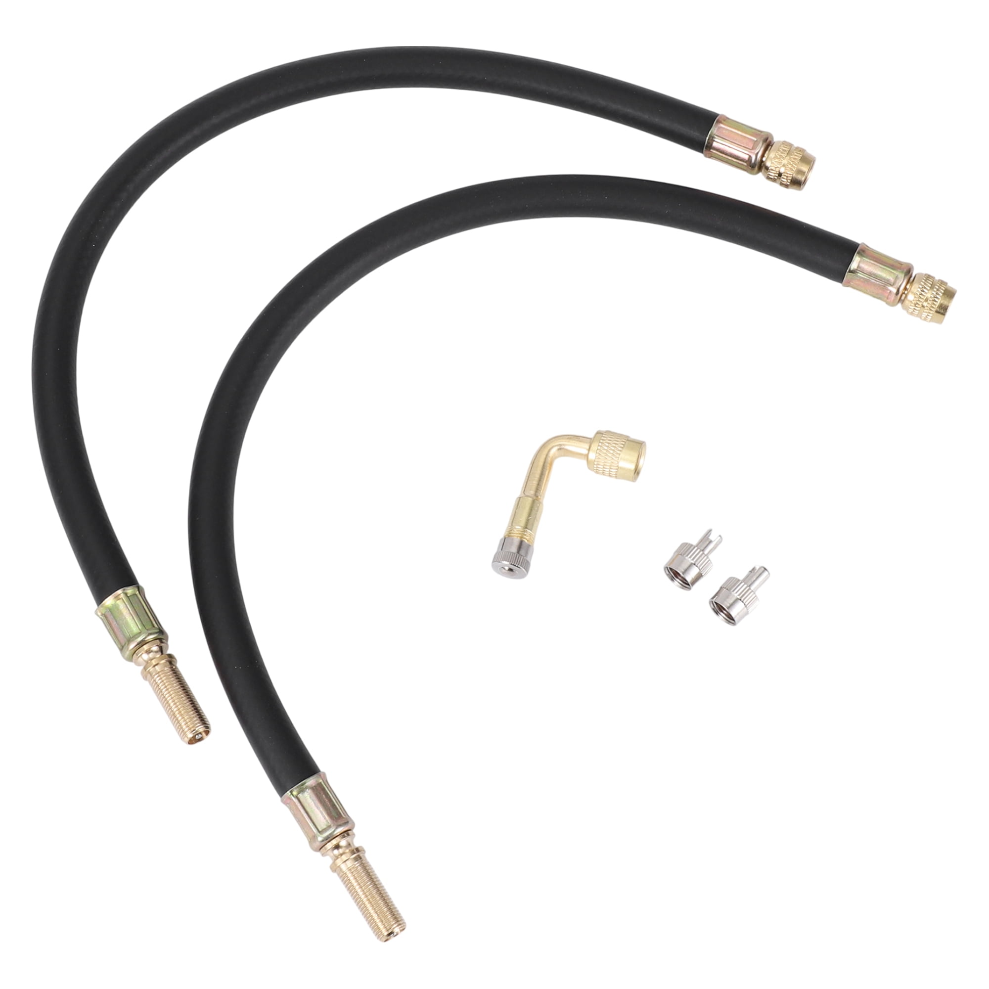 1Set 90 Degrees Copper Tire Valve Extension with Flexible Plastic 300mm ...