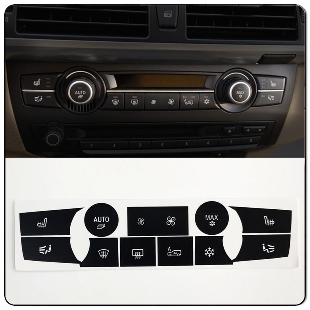 1Set Ac Control Button Knob Sticker Climate Control Repair For Bmw X5 ...