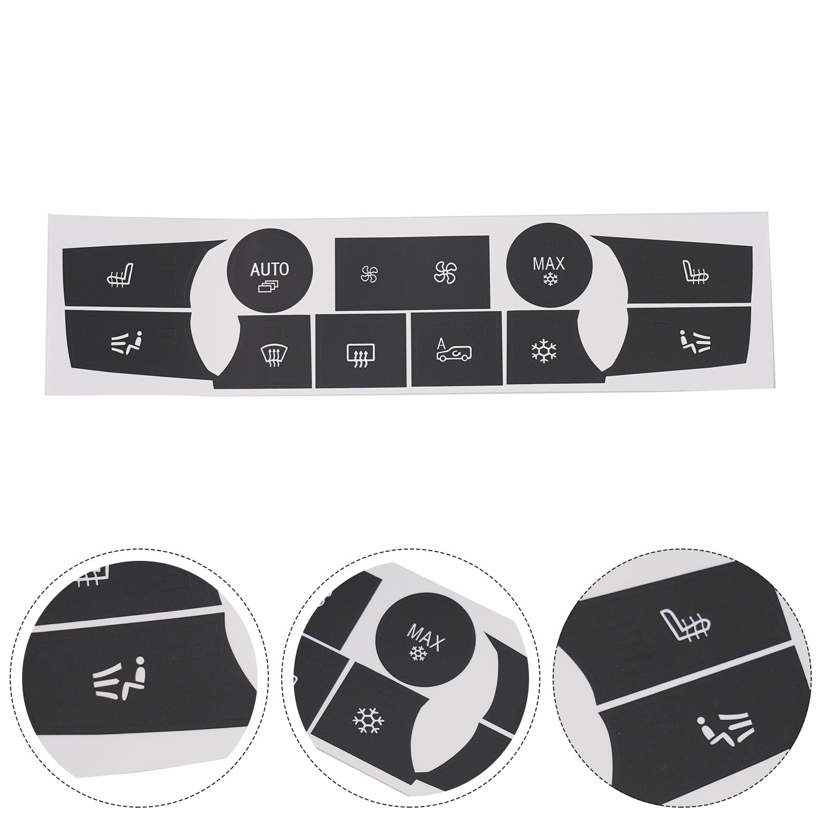 1Set Ac Control Button Knob Sticker Climate Control Repair for BMW for ...