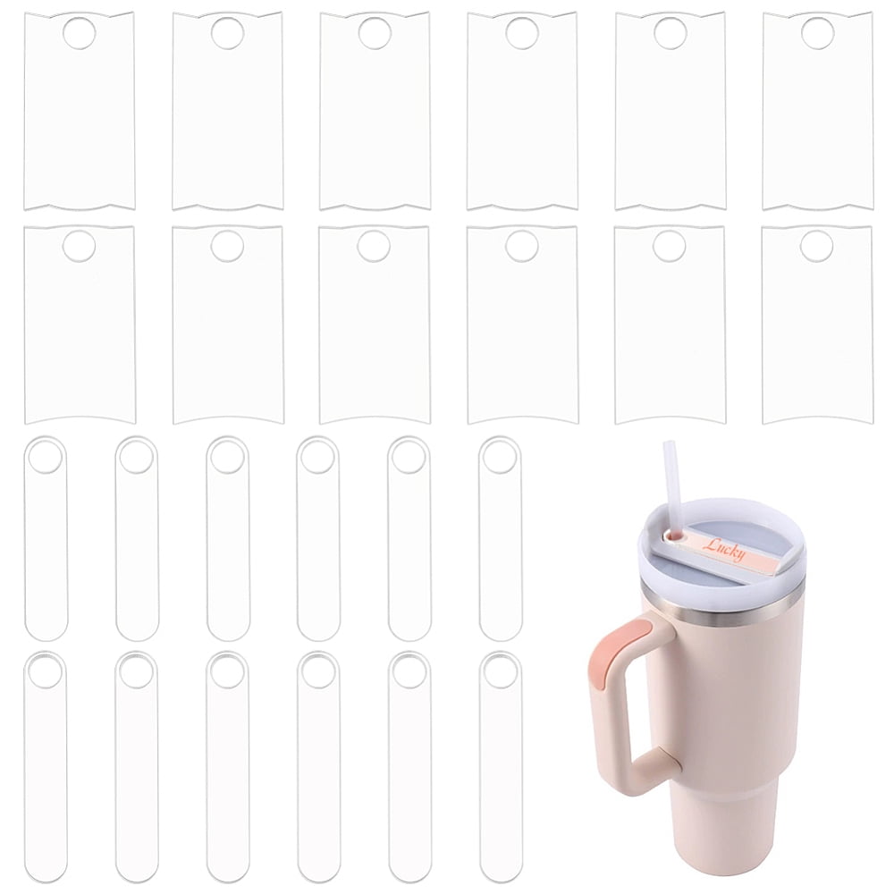 1Set Acrylic Blanks Wine Glass Charms DIY Cup Personalized Nameplate ...