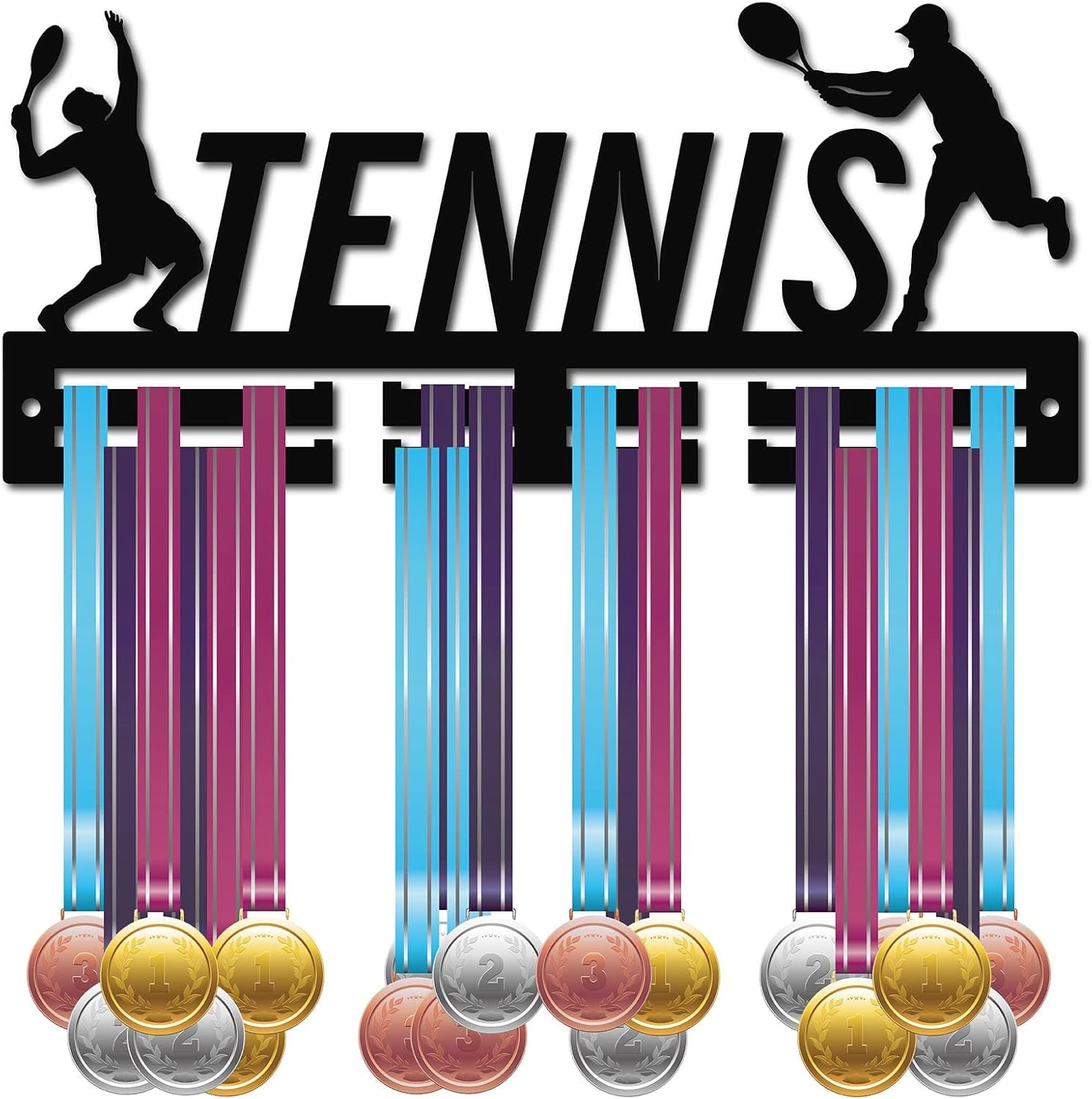 1Set Acrylic Medal Holder Tennis Medal Hanger Display Stand Wall Mount ...