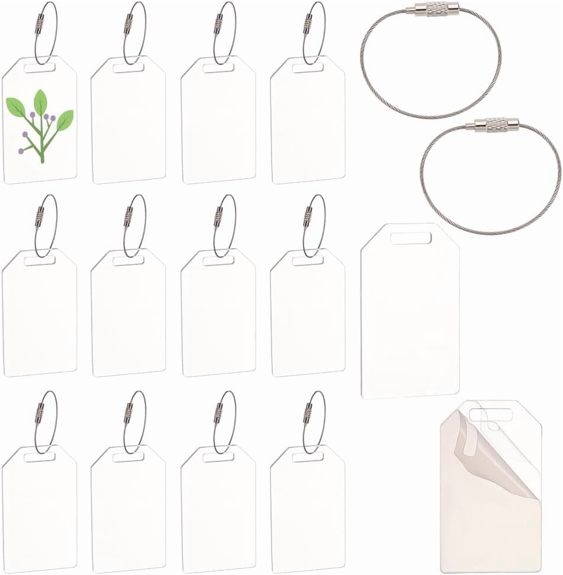 1Set Acrylic Reserved Label Card with 304 Stainless Steel Cable Wire ...
