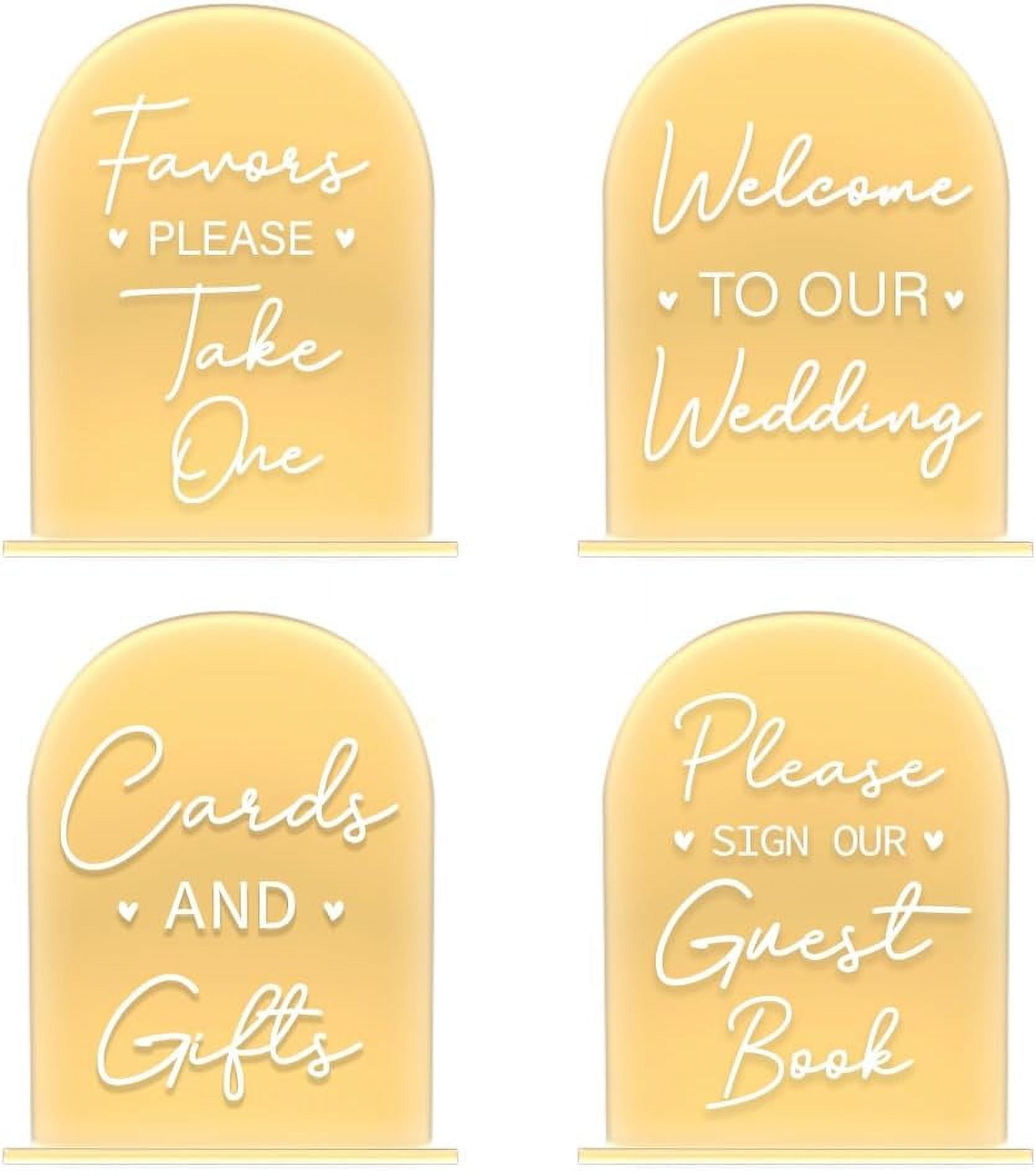 1Set Acrylic Sign Table Number Holder For Wedding Seat Reservation ...