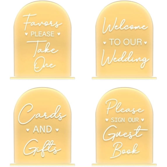 1Set Acrylic Sign Table Number Holder For Wedding Seat Reservation ...