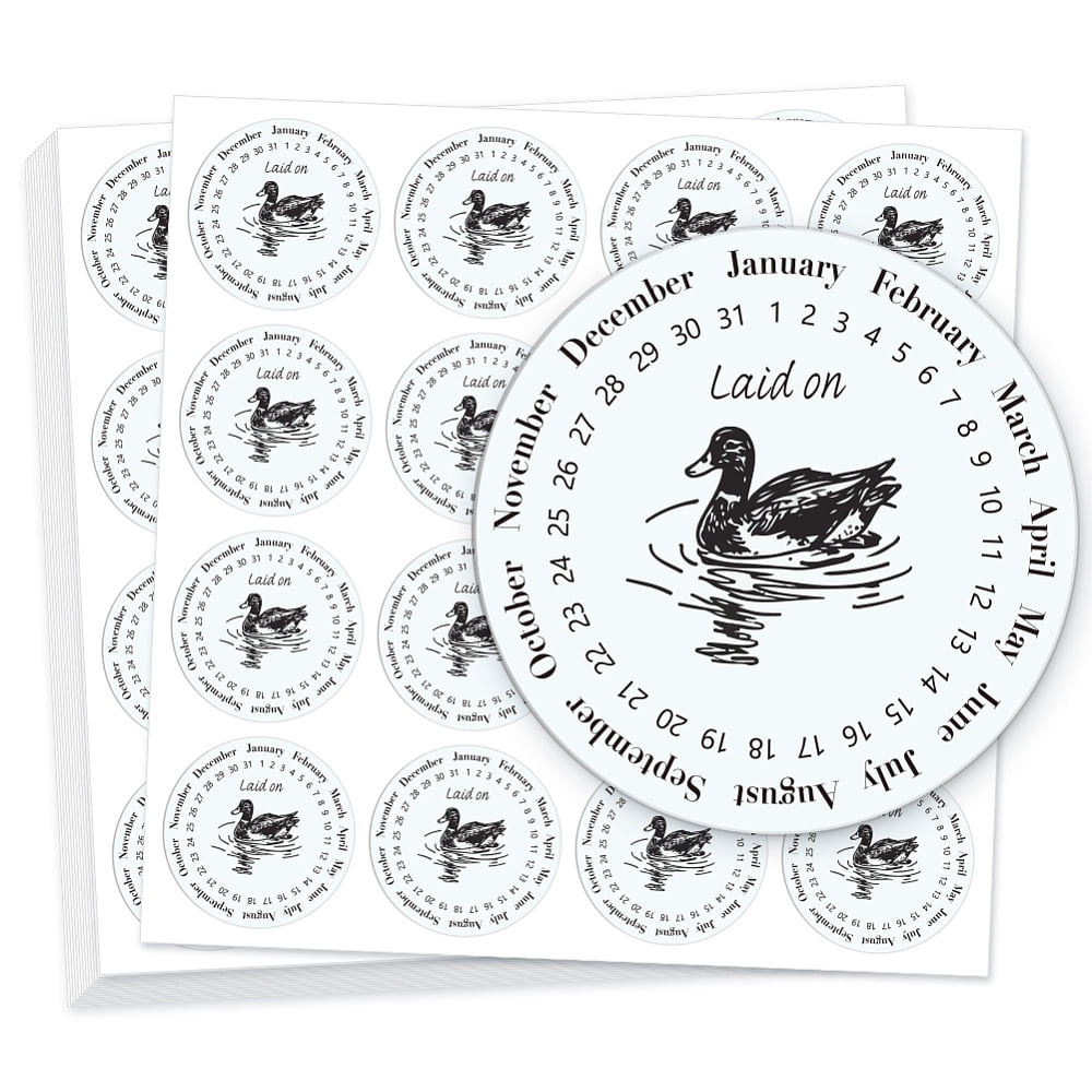 1Set Adhesive Label Waterproof PET Stickers Set Duck 225x225mm ...