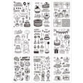 1Set Birthday Acrylic Stamps for DIY Scrapbooking Photo Album ...