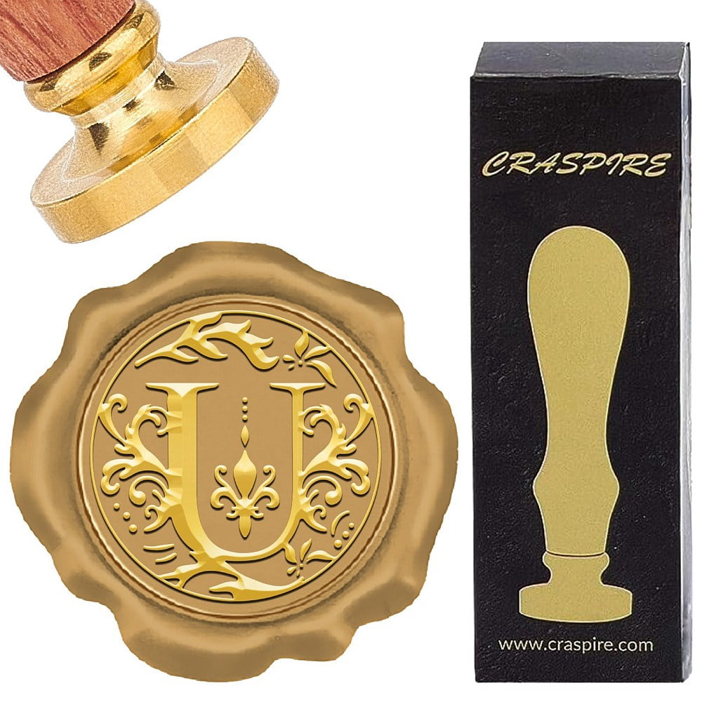 1Set Brass Wax Seal Stamps with Wood Handle for DIY Scrapbooking Letter ...