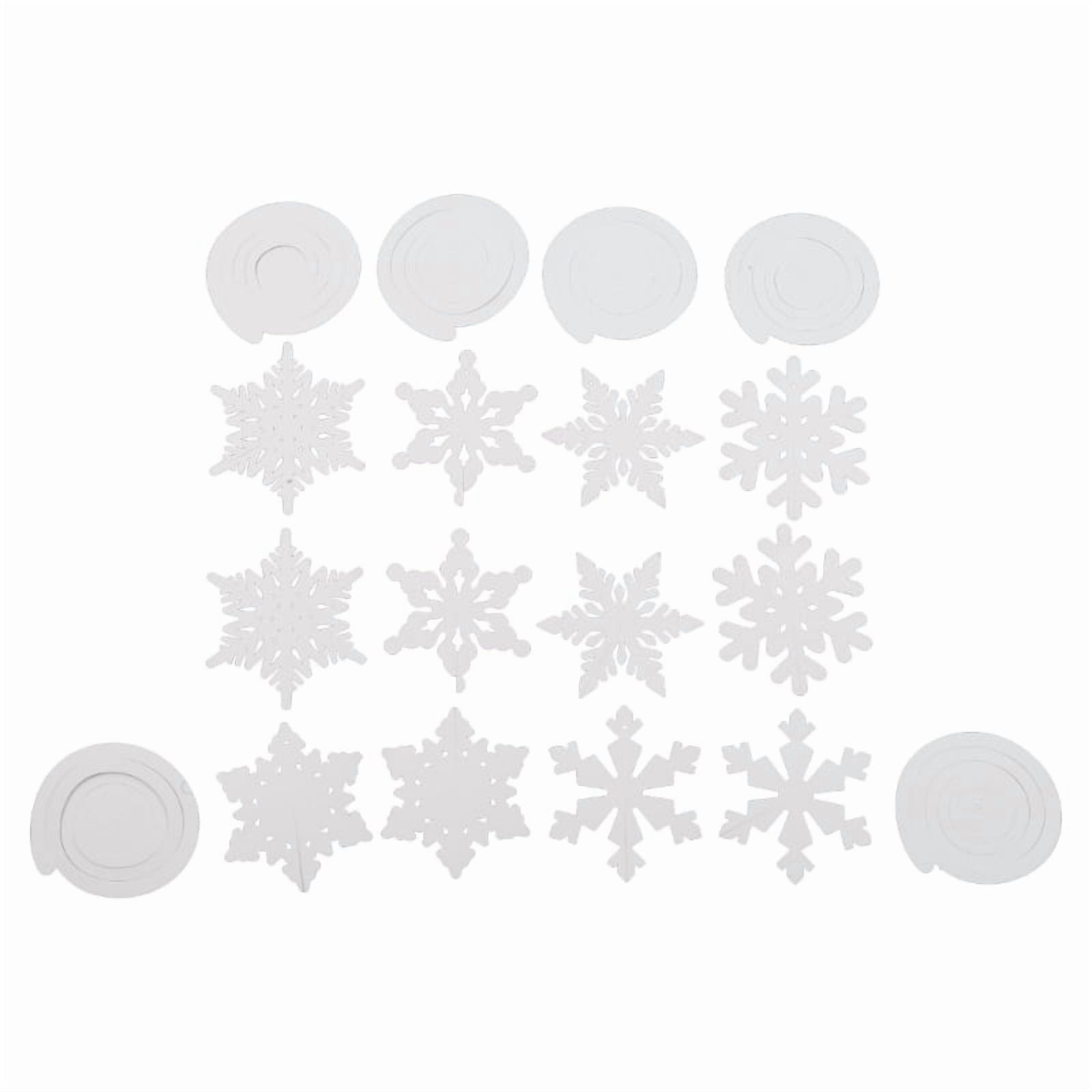 1Set Christmas Ceiling Hanging Snowflake Decorations, Snowflake Silver ...
