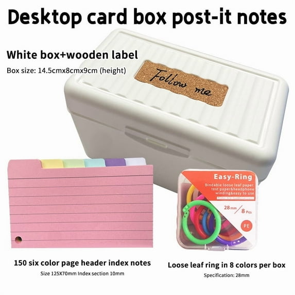 1Set Colored Index Cards Dividers Tabbed Cards Ruled Note Card Tabbed ...