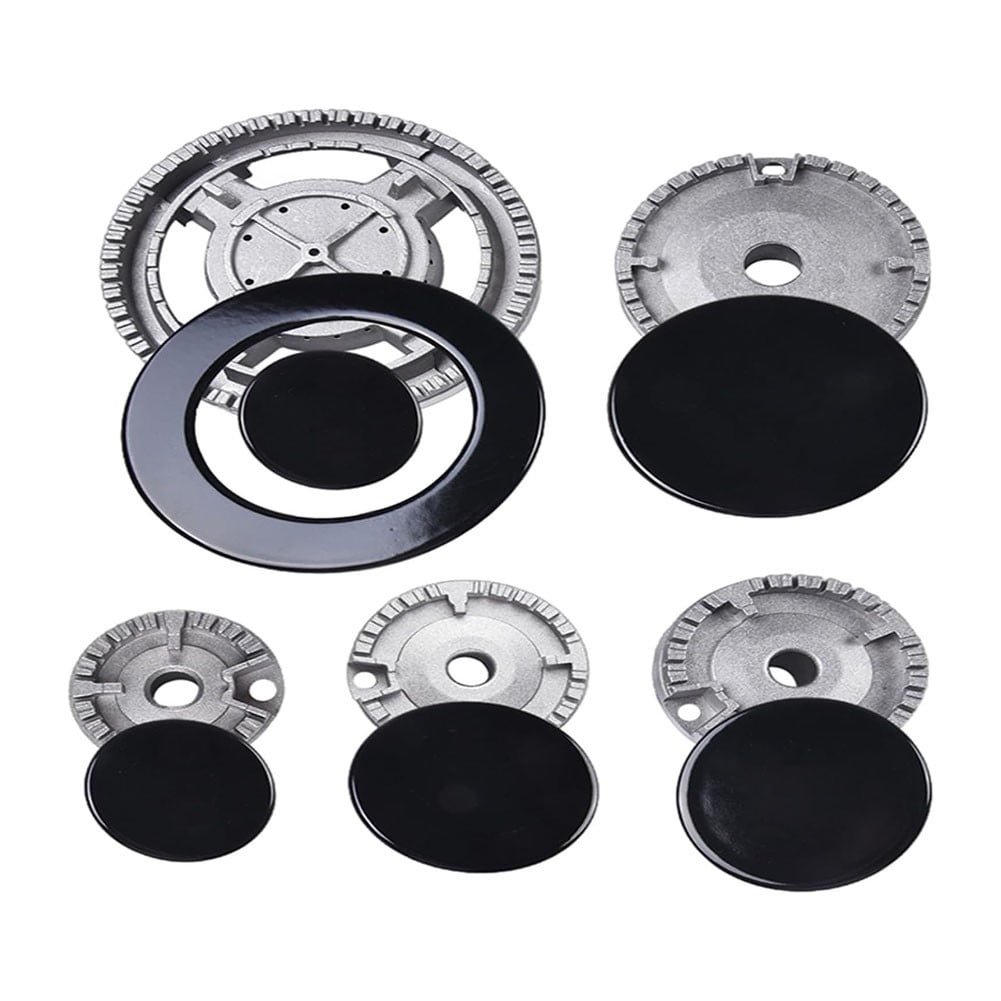 1Set Cooker Hat Set Stove Lid Upgraded Oven Gas Hob Burner Crown Flame ...