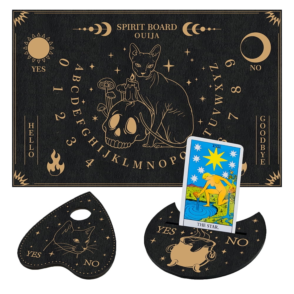 1Set Custom Wood Board Wooden Dowsing Divination Board for Witchcraft ...