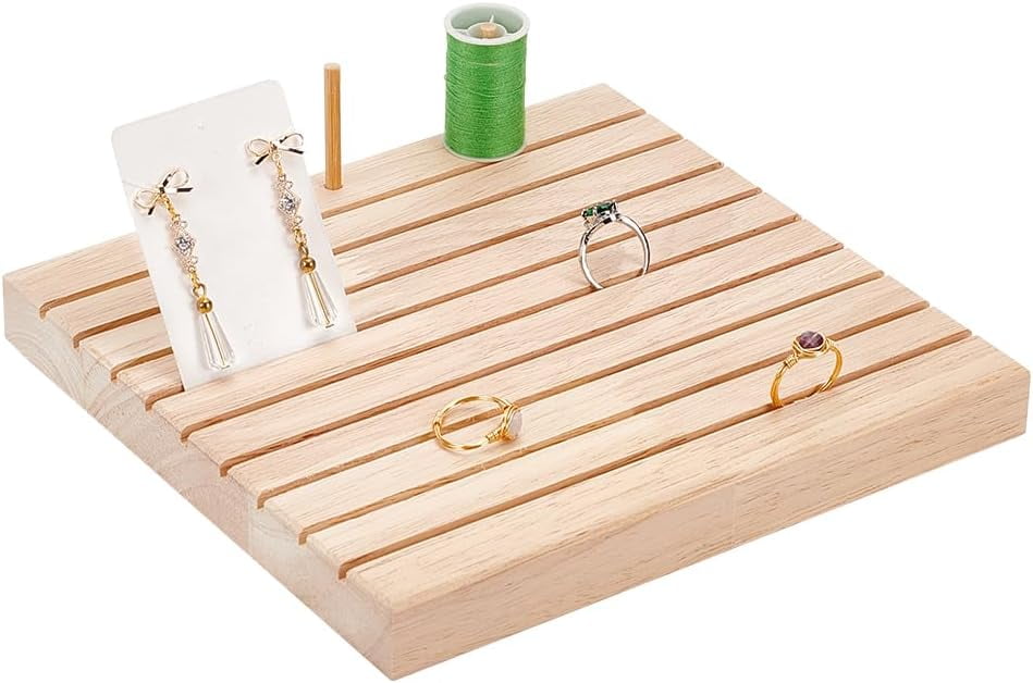 1Set Customized 9-Slot Wooden Quilting Ruler Storage Rack Ruler ...