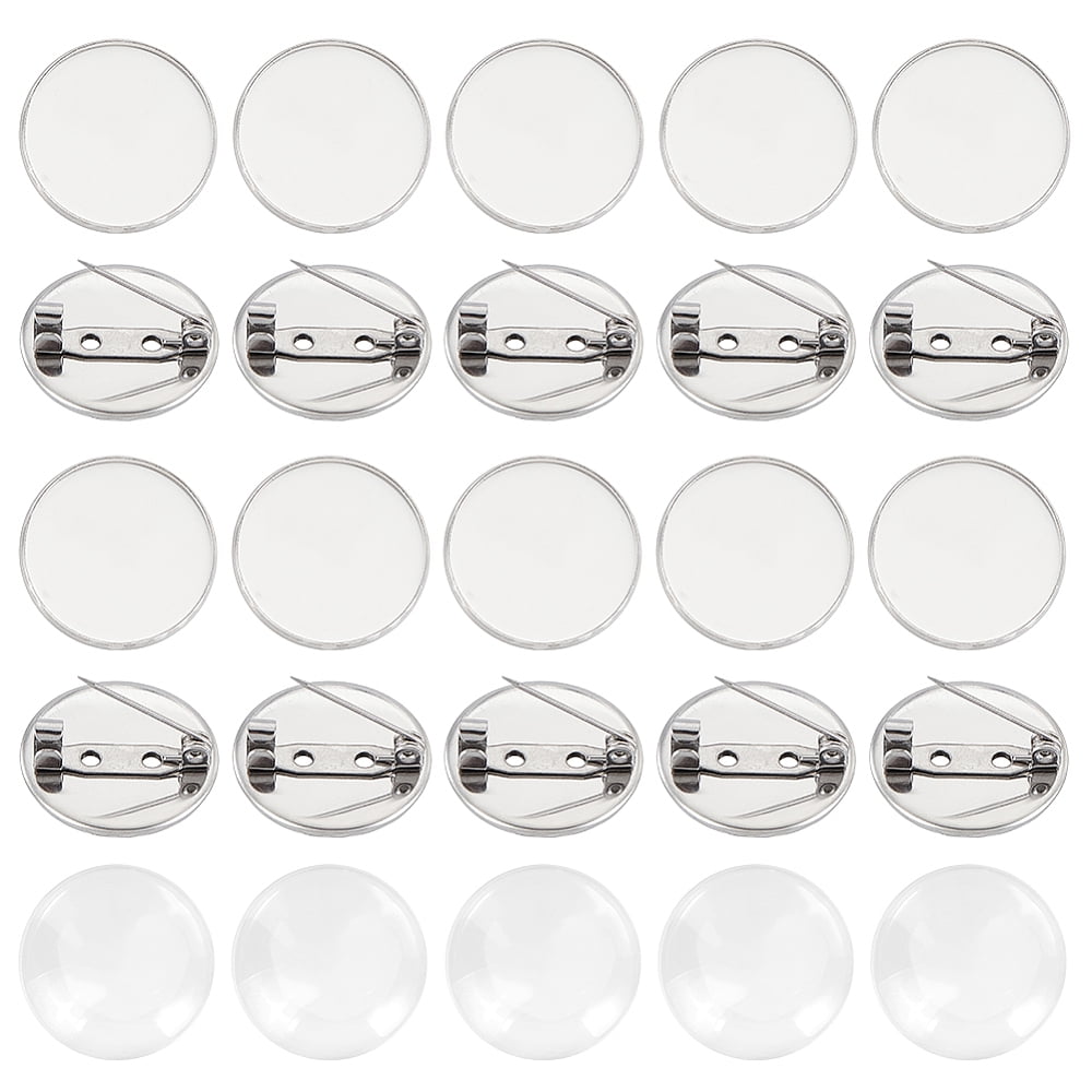 1Set DIY Brooch Making Kits including 304 Stainless Steel Brooch ...