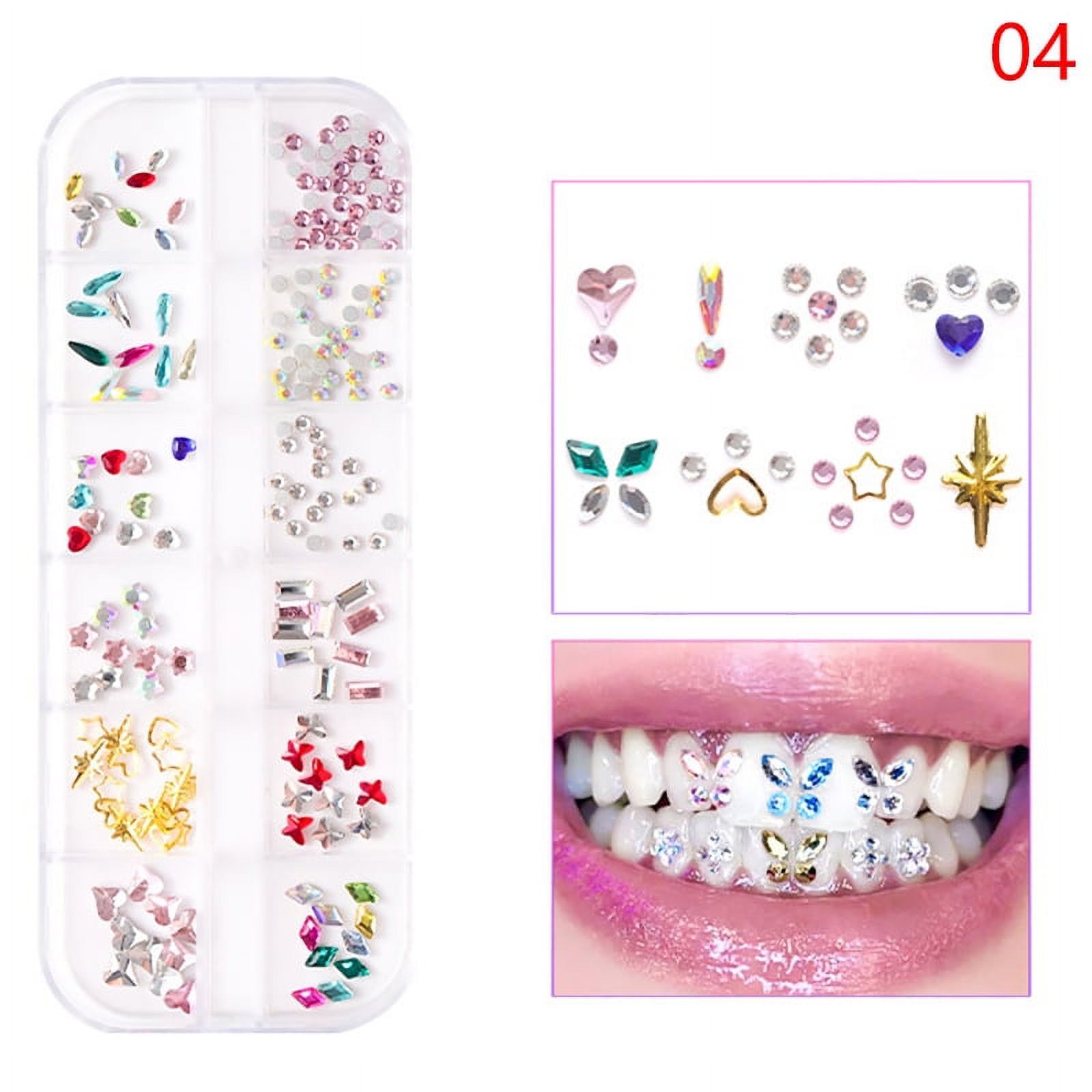 1Set Dental Tooth Gems Crystal Diamond Ornament Diy Tools Various ...