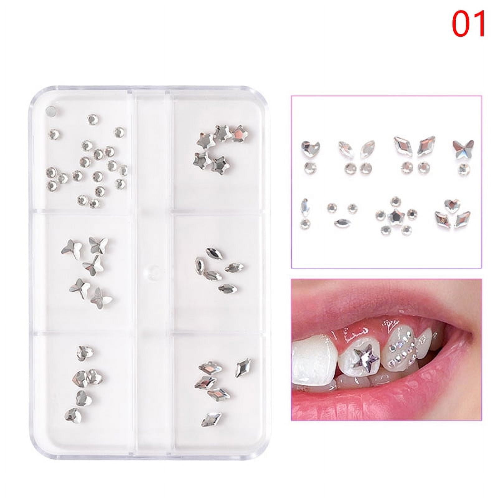 1Set Dental Tooth Gems Crystal Diamond Ornament Diy Tools Various ...