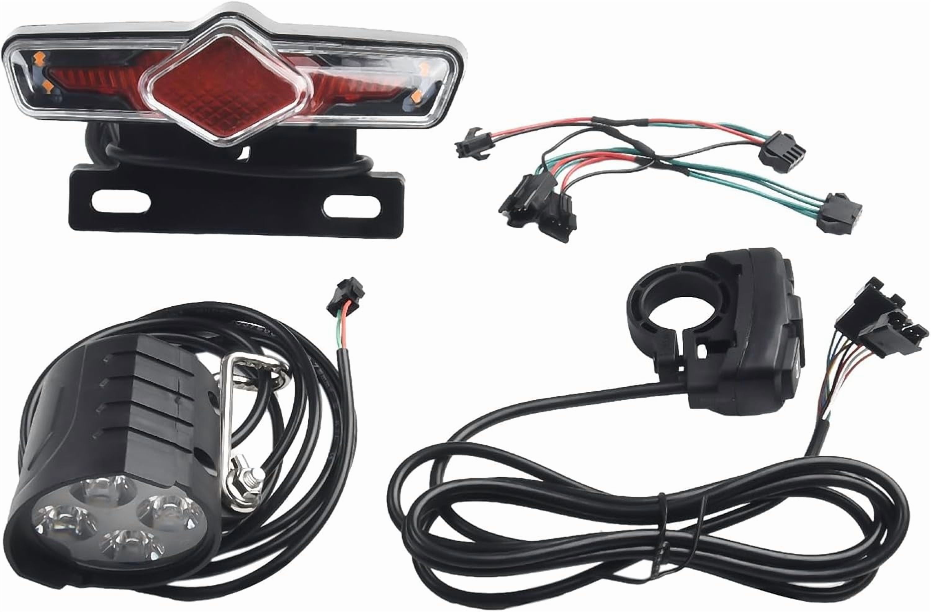 1Set Ebike Headlight and Tail Light Sets, Electric Bike Front Light ...