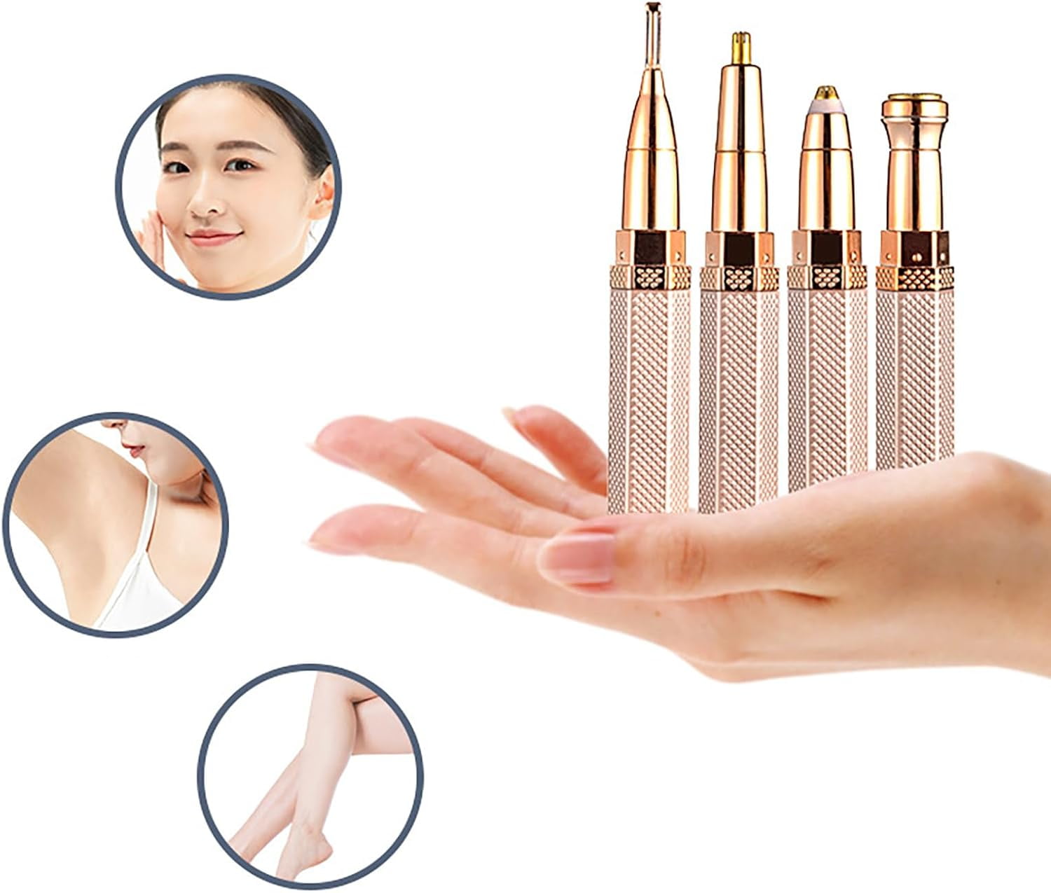 1Set Facial Electric Shaver for Women, Full Body Epilator Rechargeable ...