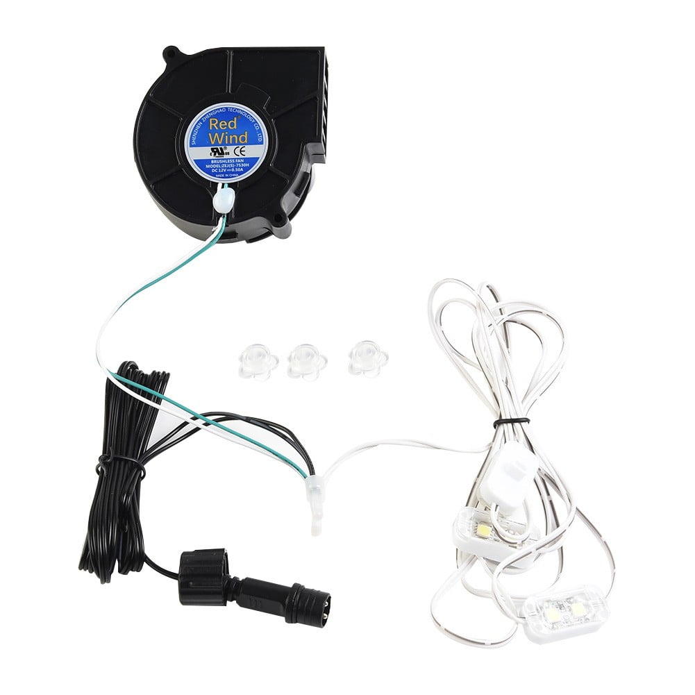 1Set Fan Blower With 3 LEDs Lig Inflatable Decor 12V 0.5A For 7530 ...