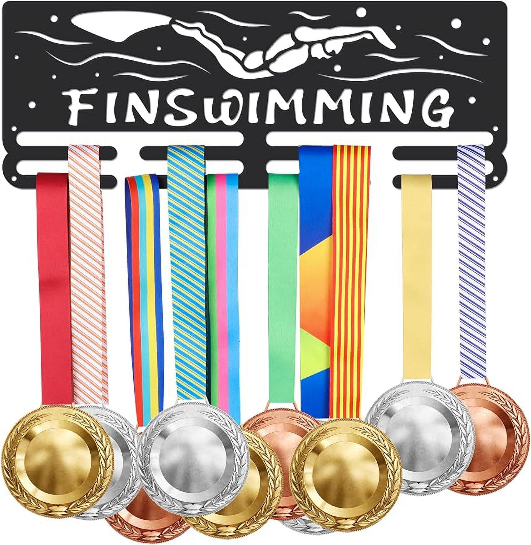 1Set Fin Swimming Medal Hanger Display Holder Sports Medal Display Rack ...