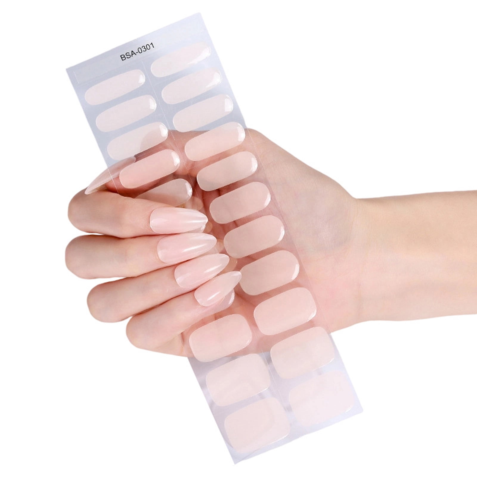 1Set Gel Nails Stickers 22pcs Color Variety Manicure Art Set Full Nails ...