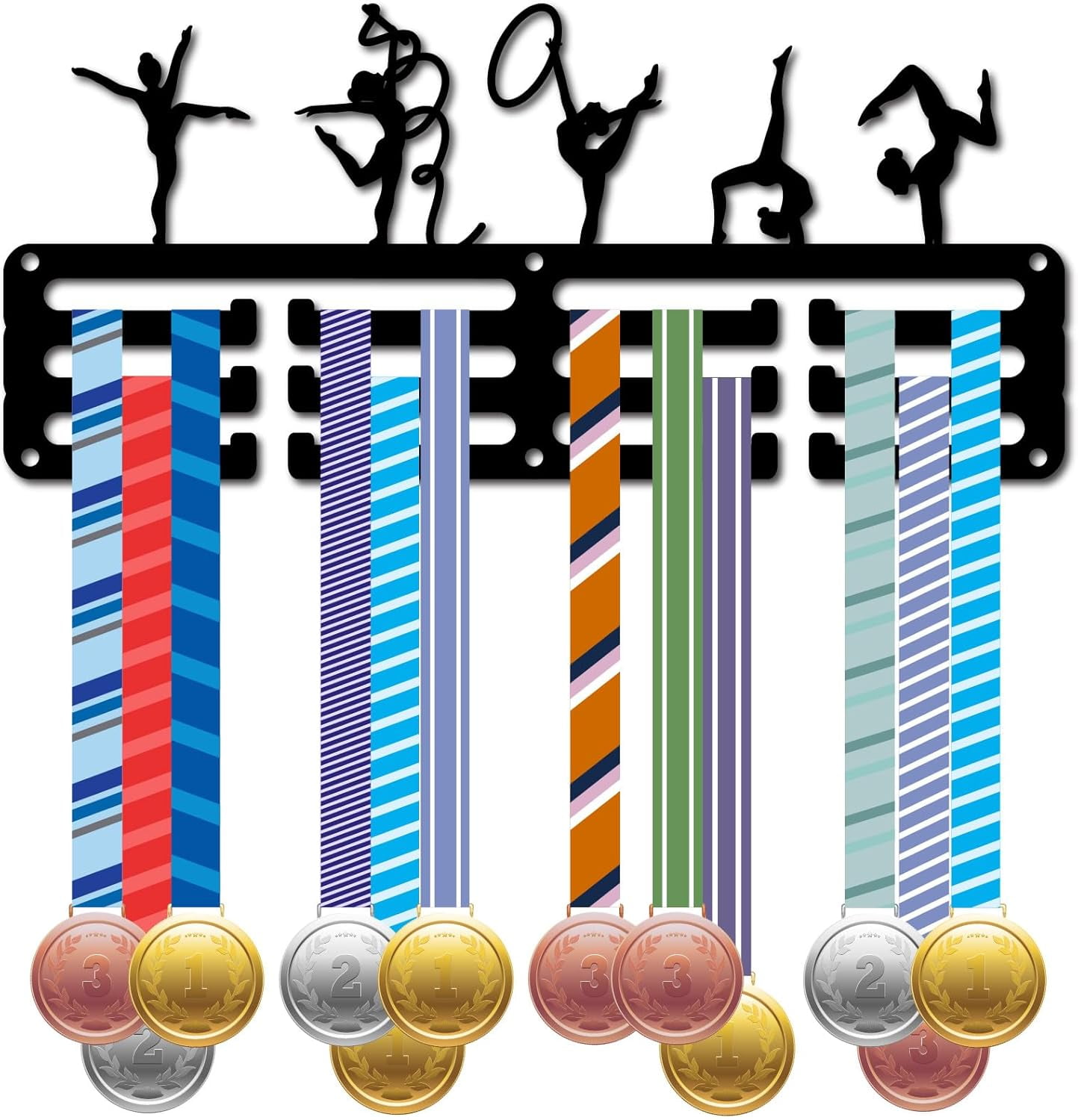 1Set Gymnastics Medal Holder Display Hanger Metal Medal Rack Organizer ...