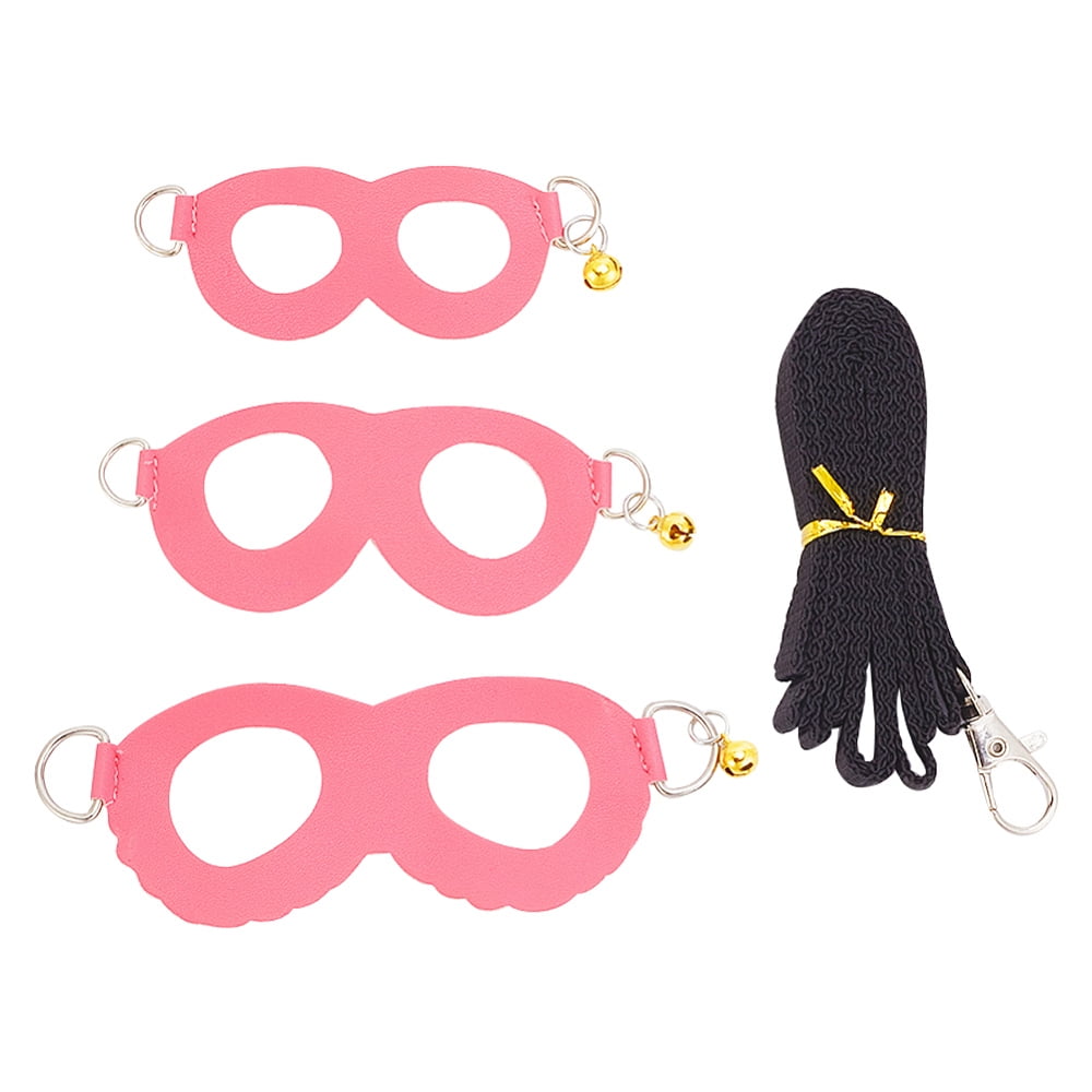 1Set Hamster Harness Belt Traction Rope 3 Sizes Pink Sugar Glider ...