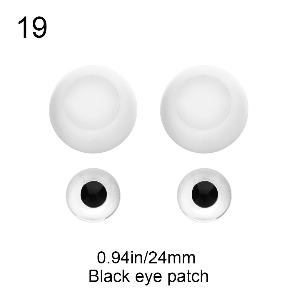 1Set High Quality Accessories Half Round Eyeball Toy Transparent&Black ...