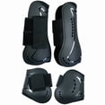 1set Horse Leg Protective Boots Adjustable Pu Neoprene Horse Splint
