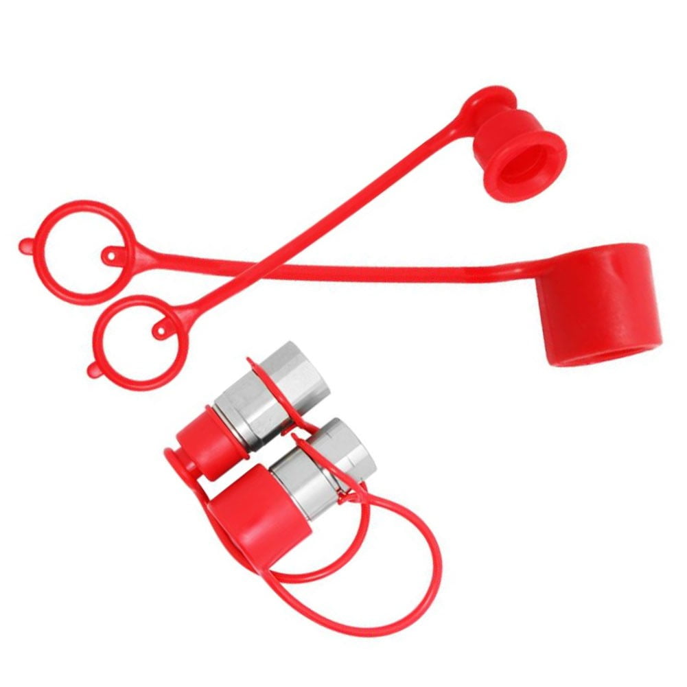 1Set Hydraulic Quick Connector Dust Cap Quick Coupler Coupler Dust Cap ...