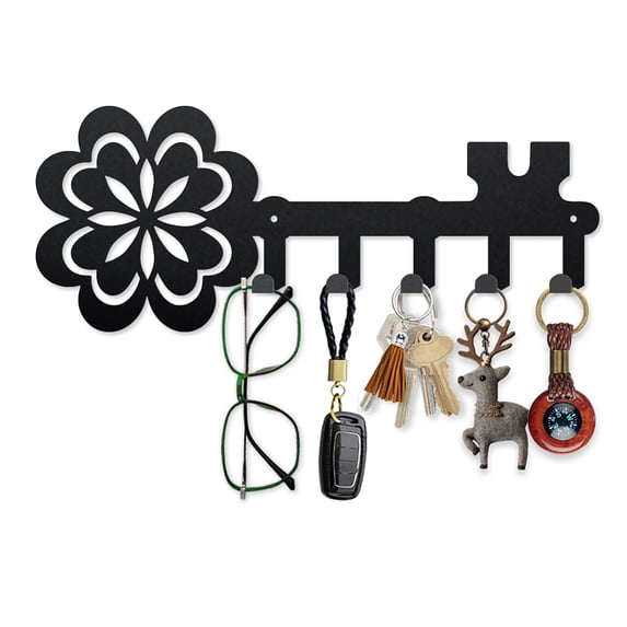 1Set Iron Wall Mounted Hook Hangers Decorative Organizer Rack with ...