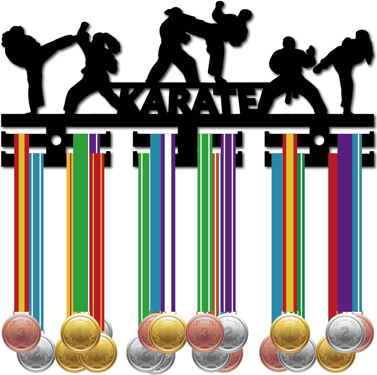 1Set Karate Medal Holder Medal Hangers Display Acrylic Medal Rack ...