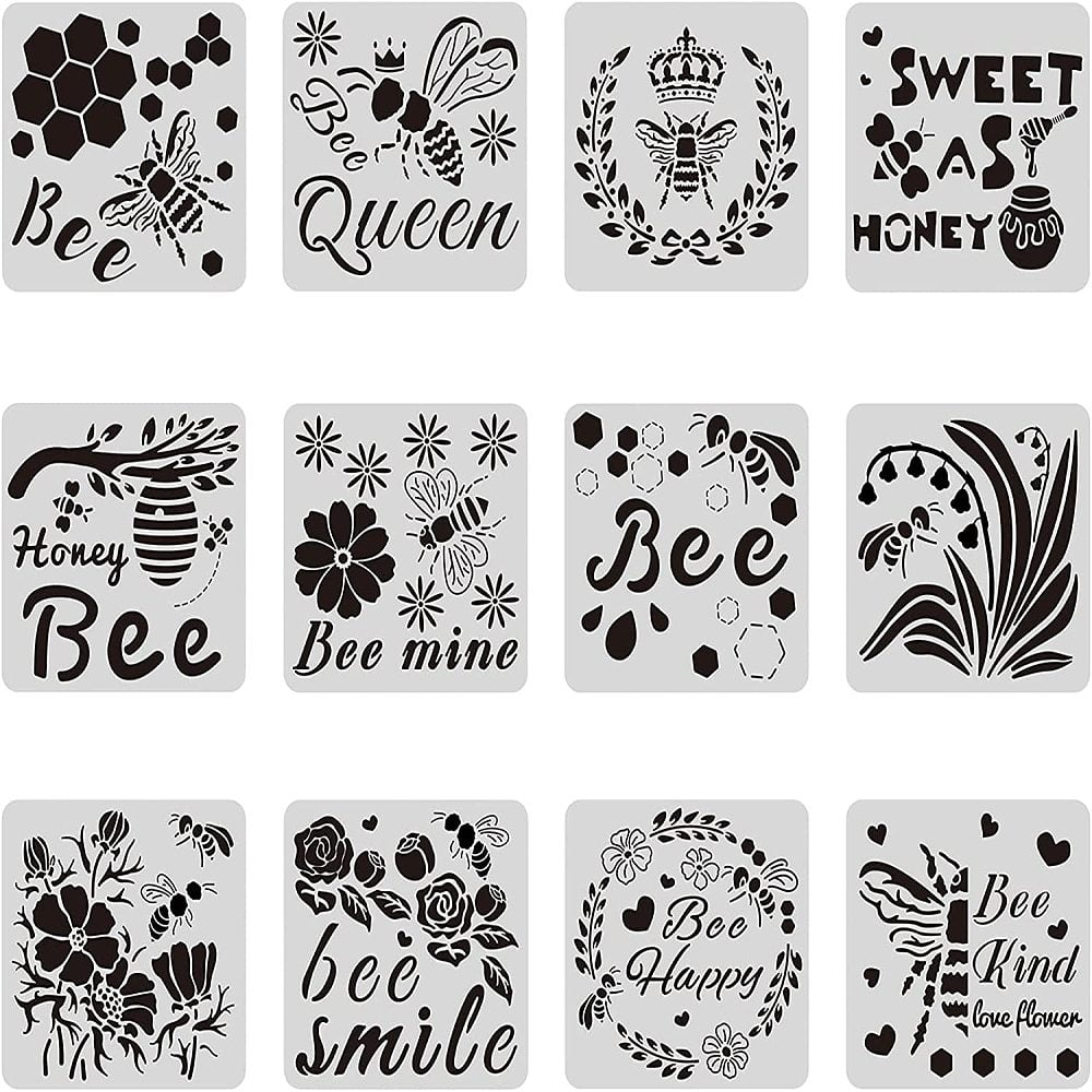 1Set Large Plastic Reusable Drawing Painting Stencils Templates Sets ...