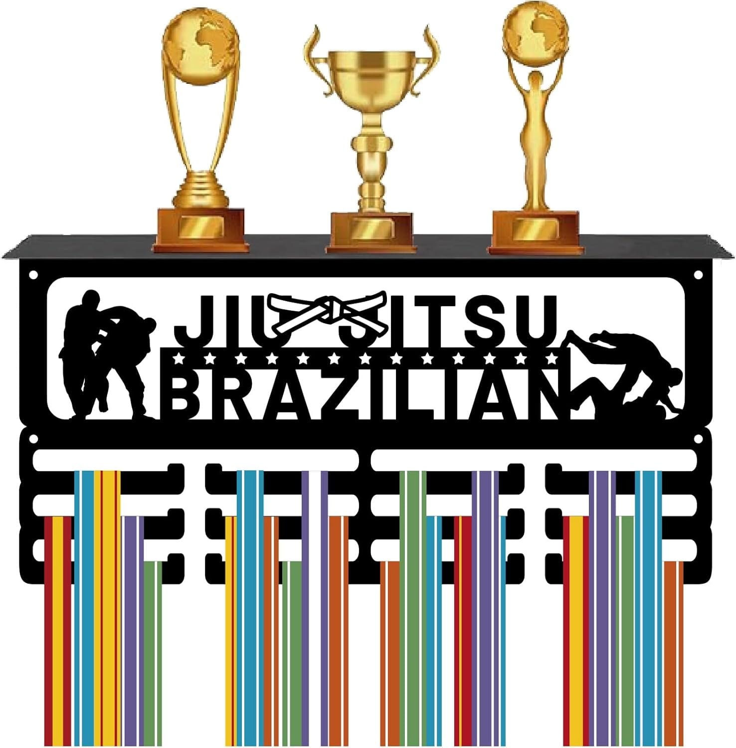 1Set Medal Hanger Display Trophy Shelf Medal Holder with Shelf Stand ...