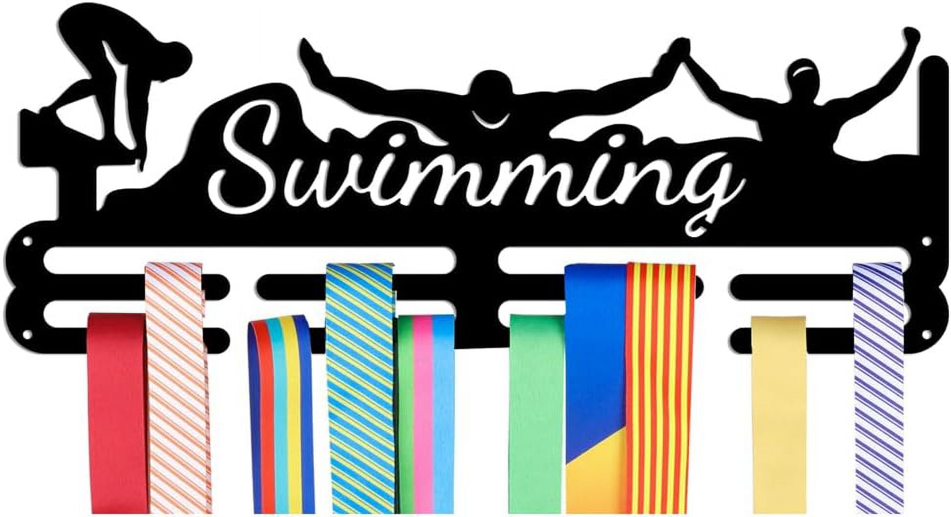 1Set Medals Hanger Display Holder Rack Swimming Theme Medals Display ...