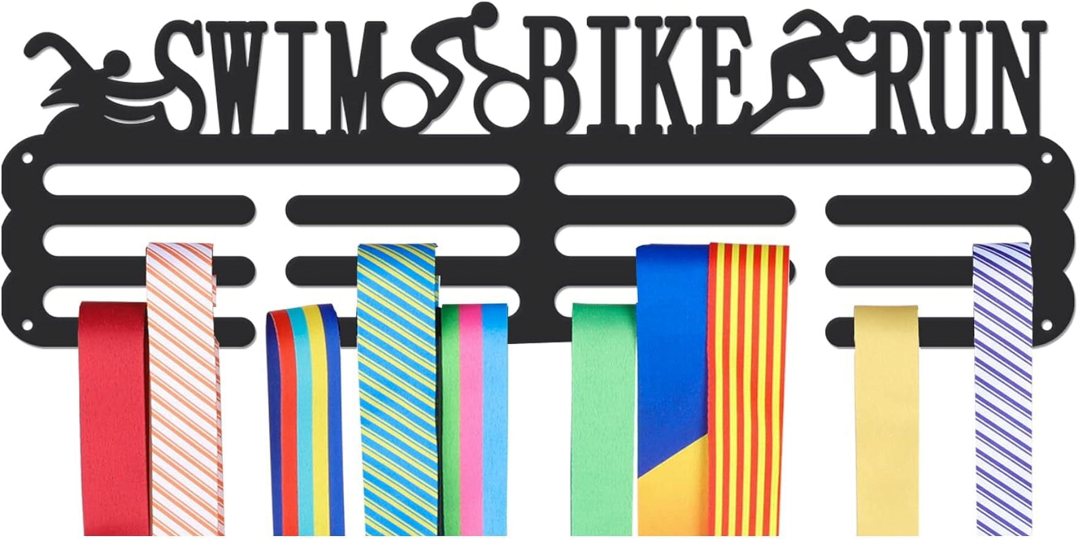 1Set Medals Hanger Rack Swim Bike Run Triathlon Theme Medals Display ...