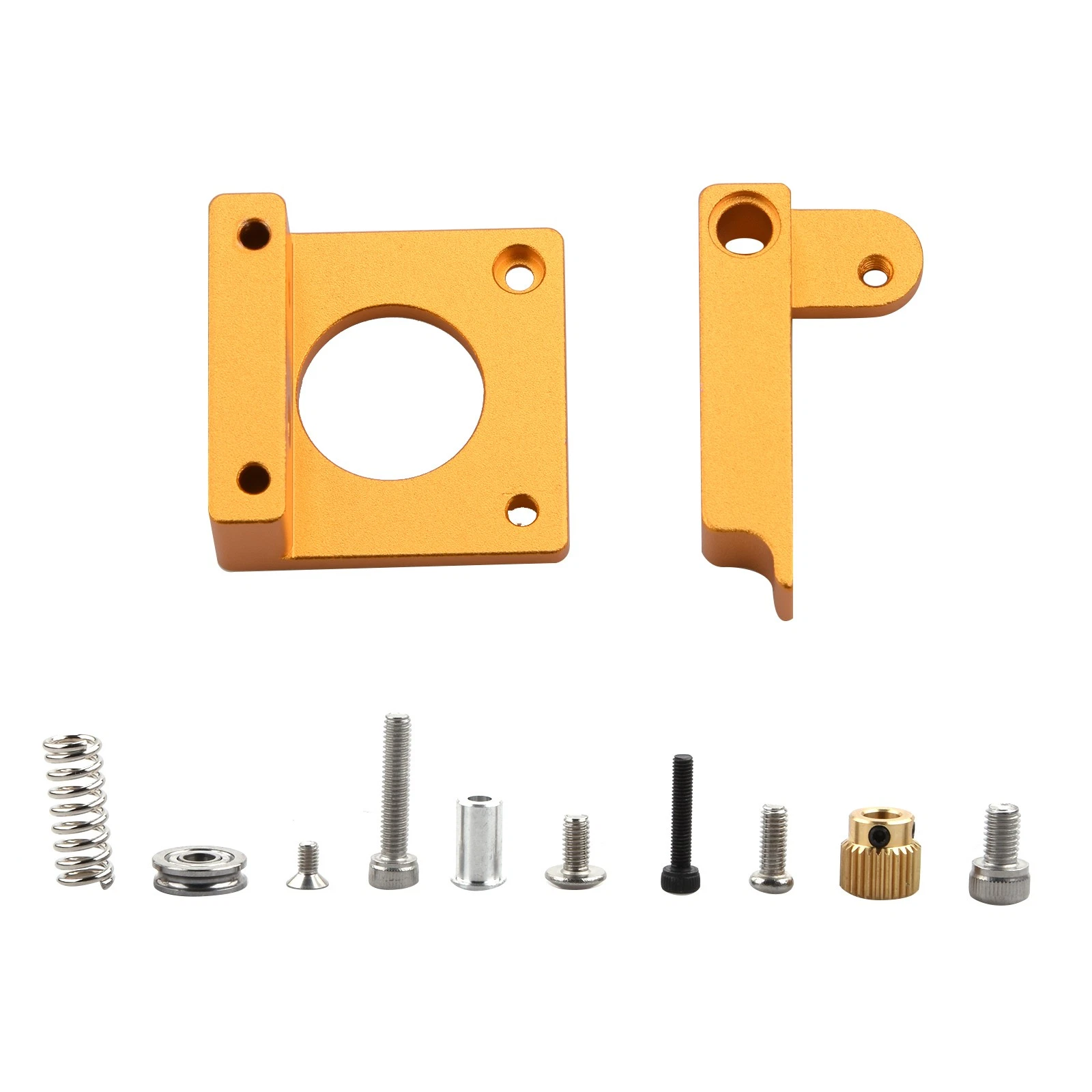 1Set Mk8 Extruder Block Kit Left Hand For 1.75Mm Filament 3D Printer ...