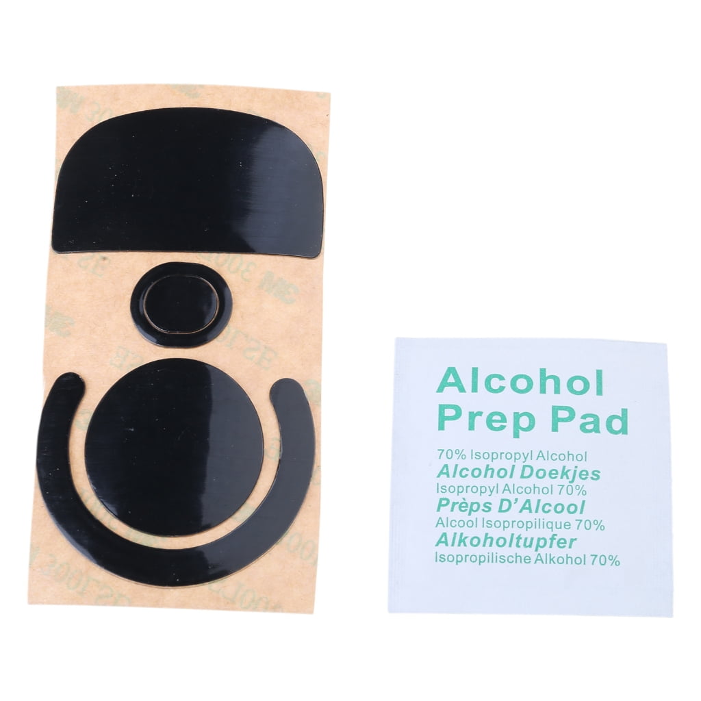 1Set Mouse Feet Mouse Skates Stickers Pad Rounded Glides Curved Edges ...