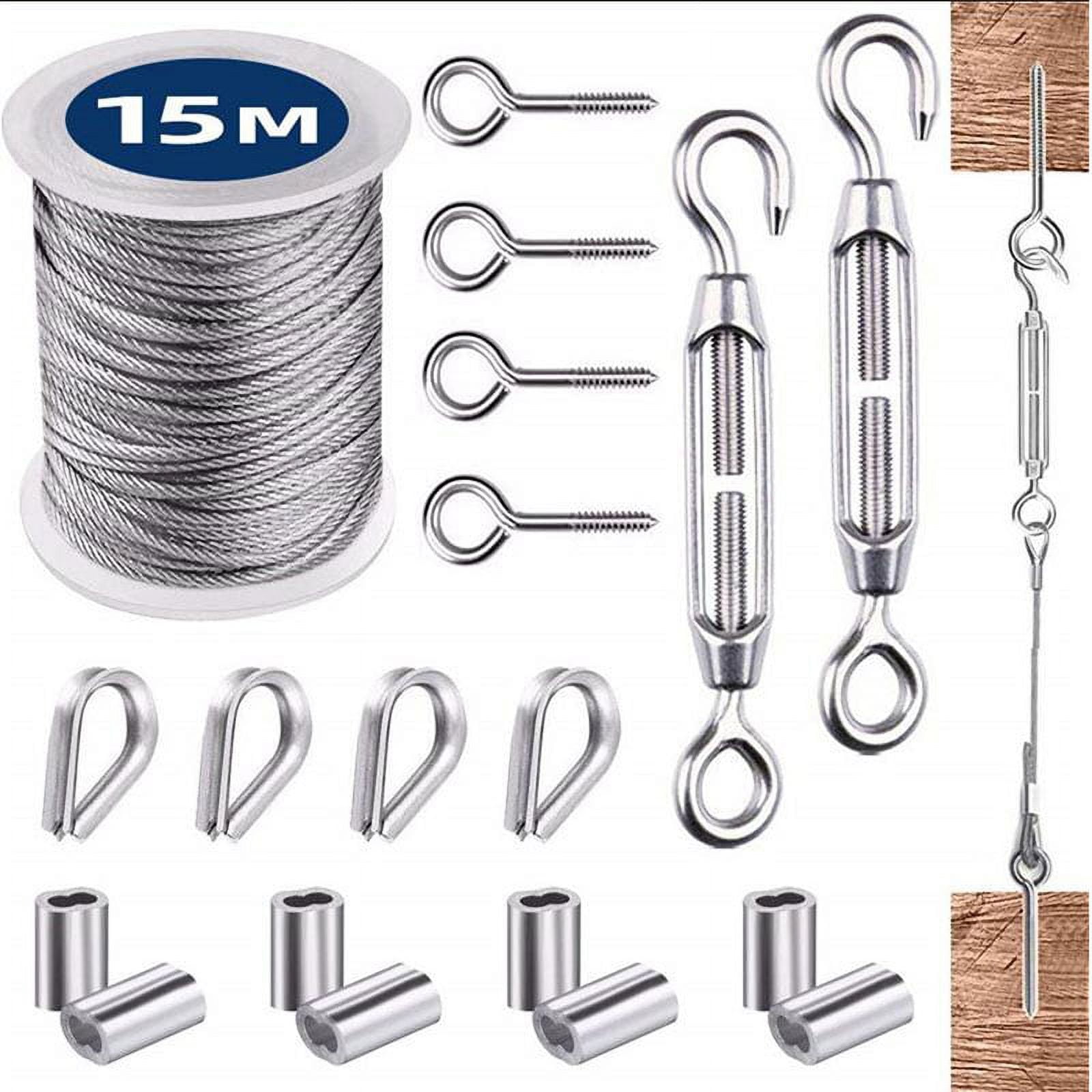 1Set Multifunctional Wire Rope Kit Stainless Steel Cable Tent Cord ...