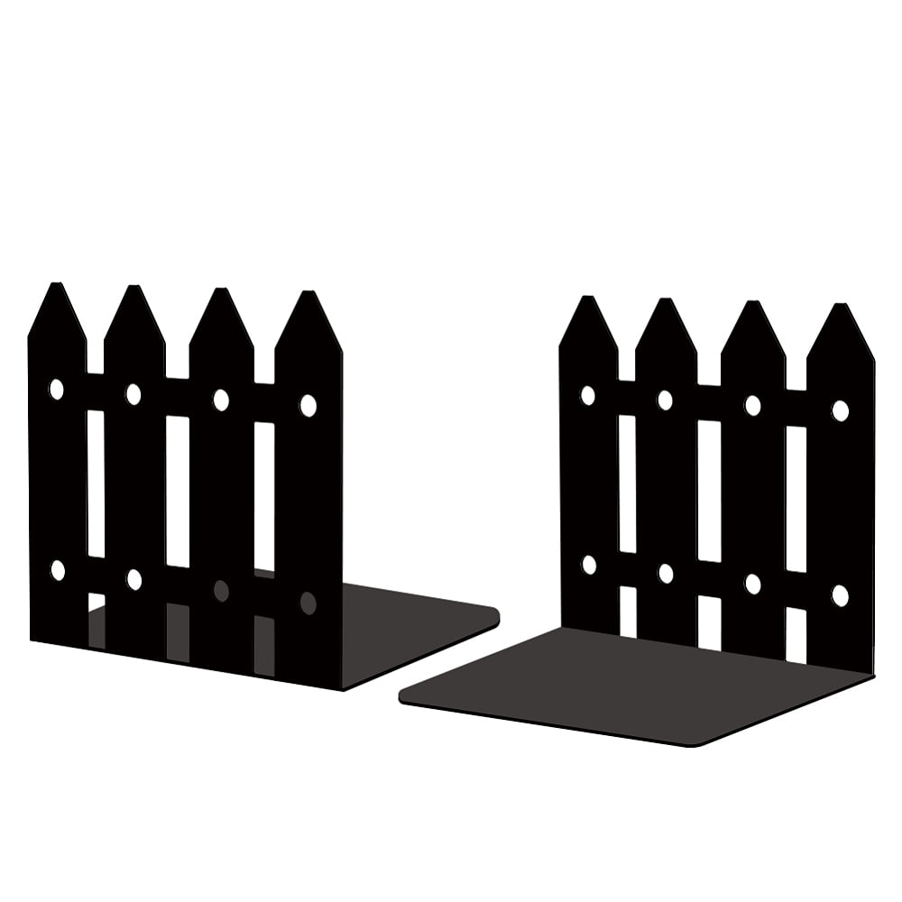 1Set Non-Skid Iron Bookend Display Stands Adjustable Desktop Heavy Duty ...