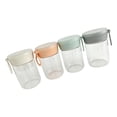 1Set Overnight Oat Jar with Lid,Glass Meals Preps Container,Airtight ...