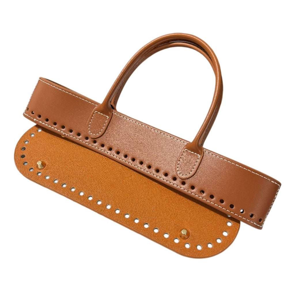 1Set PU Bag Bottom Shaper Bag Handle for Diys Crocheted Bags Purse ...